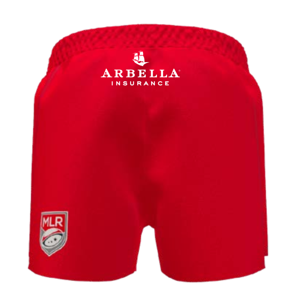 New England Free Jacks Paladin Rugby Shorts Red | Rugby Now
