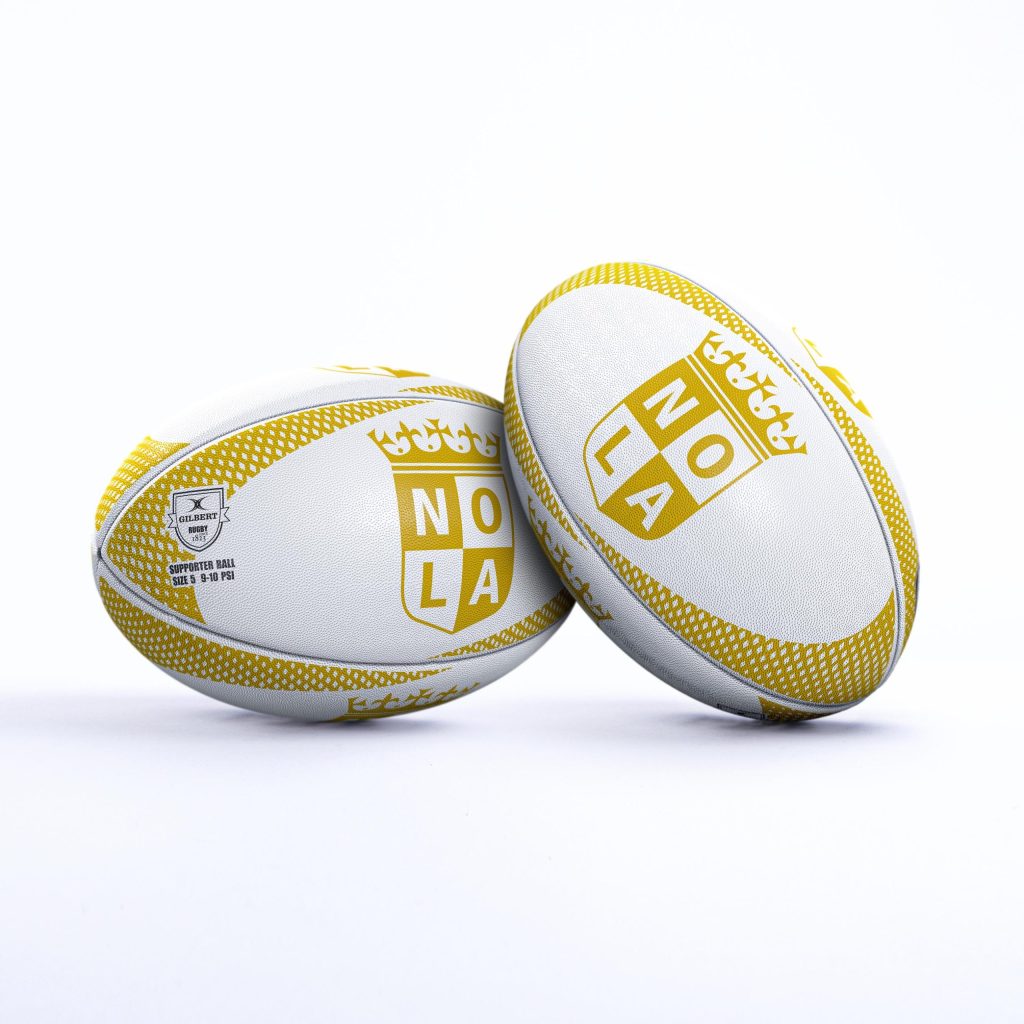 NOLA Gold Gilbert Rugby Ball | MLR | Rugby Now