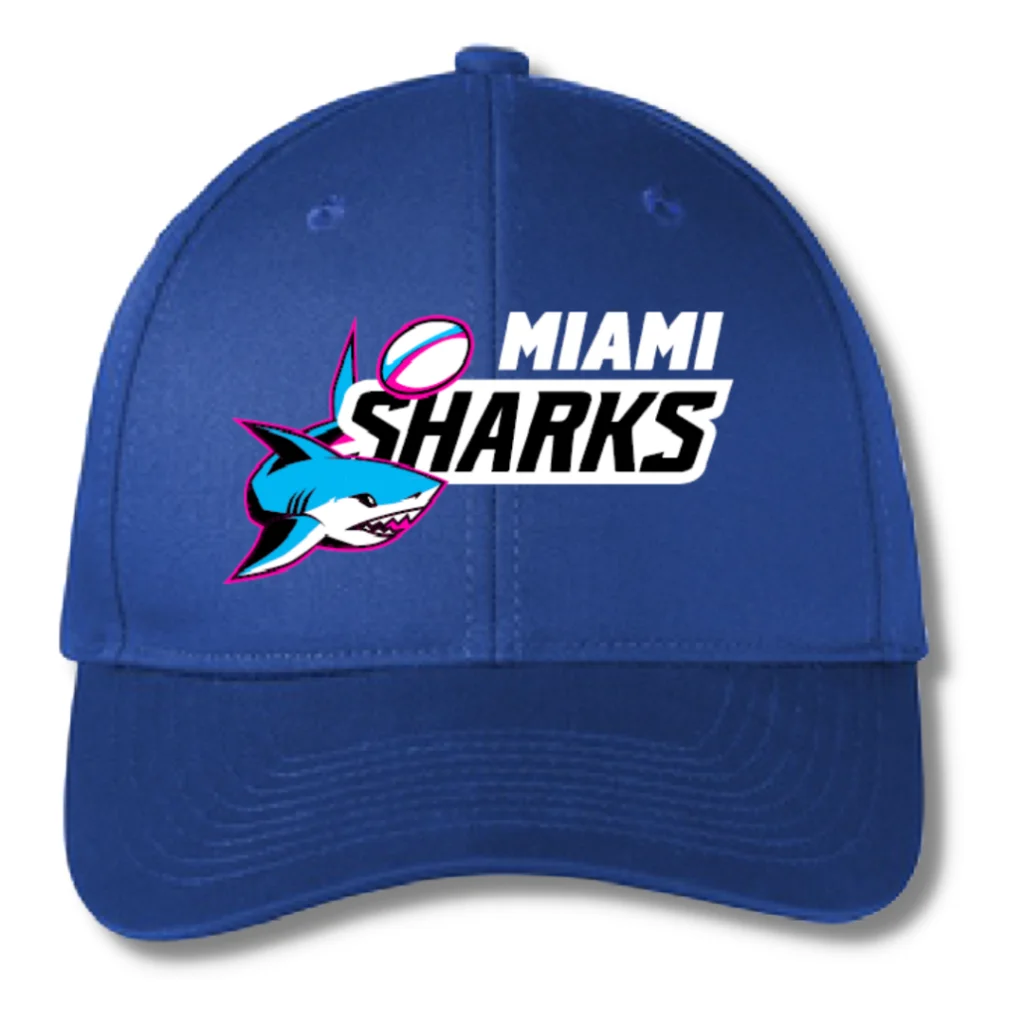 Miami Sharks Baseball Cap Royal Blue | MLR | Rugby Now
